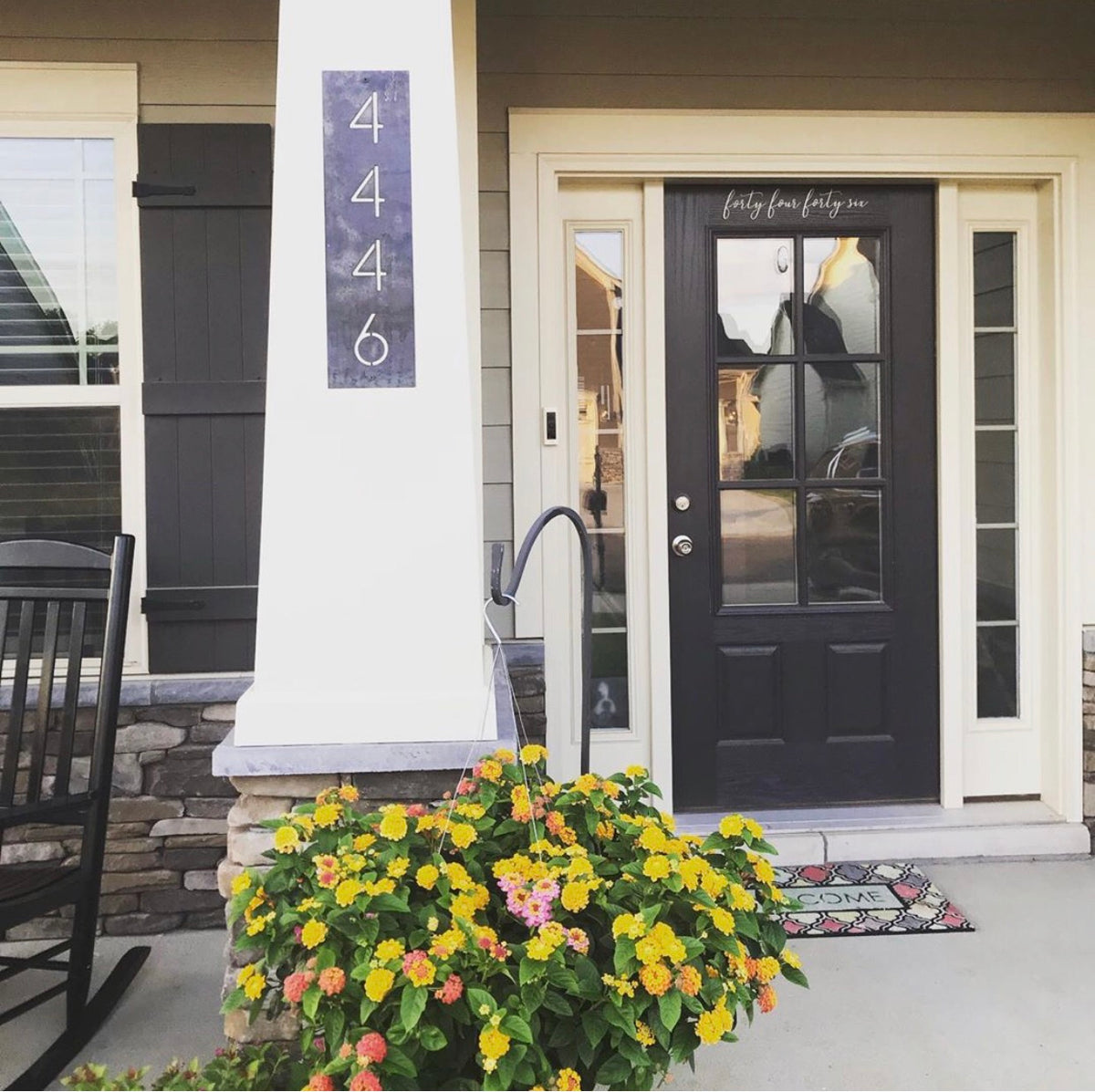 Metal Address Sign – 615 Collection